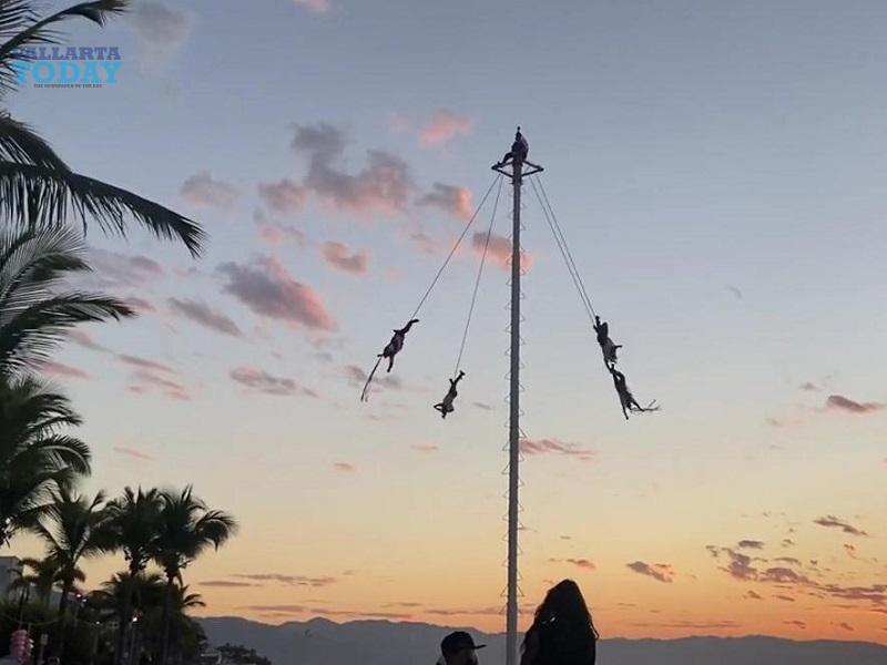 The Voladores De Papantla In Puerto Vallarta